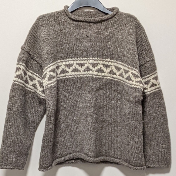 Hand Crafted | Sweaters | Fishermen Handmade Yak Wool Sweater Oversized ...